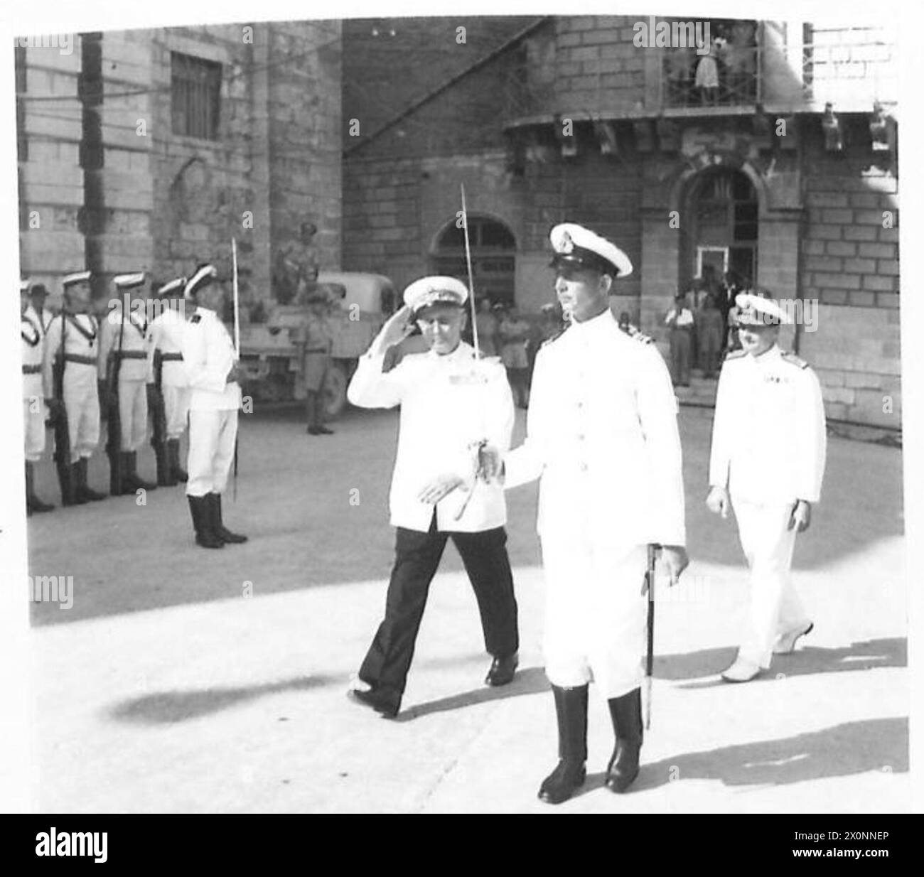 Admiral Dzara led the Italian fleet in Malta and inspected the Guard of ...