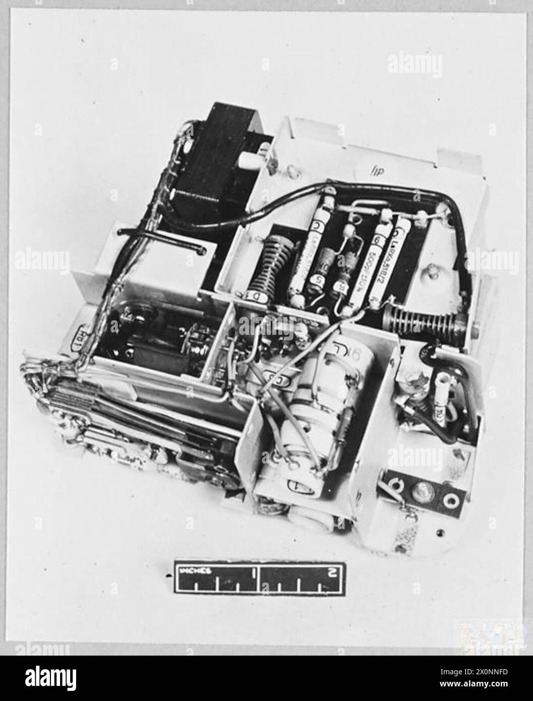 German NS.4 radio equipment showing the master oscillator section ...