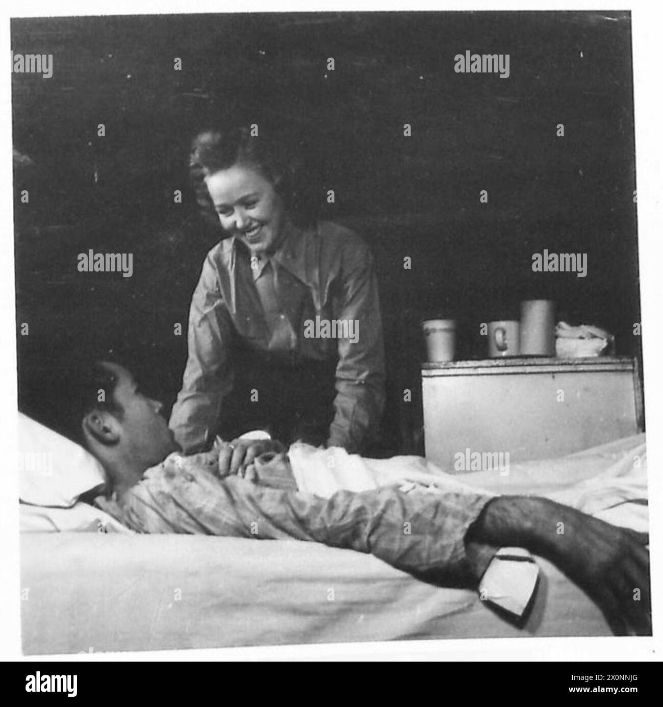 Nurse bed hospital Cut Out Stock Images & Pictures - Alamy