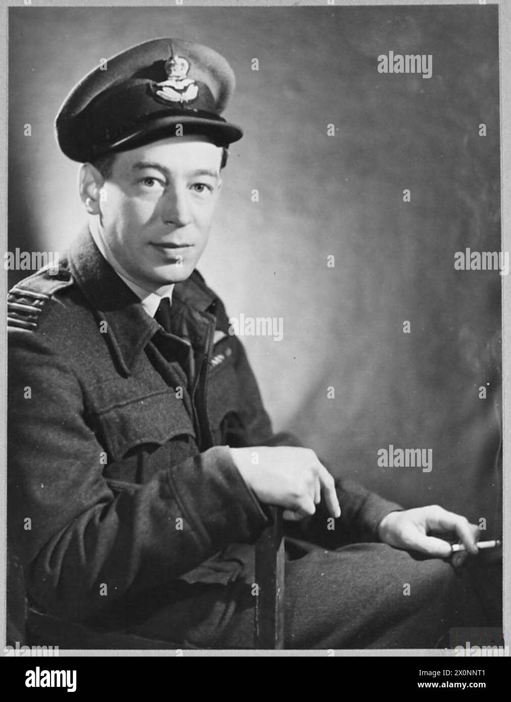 Wing Commander R. McFarlane, DSO, DFC & Bar, RAF Bomber Command officer ...