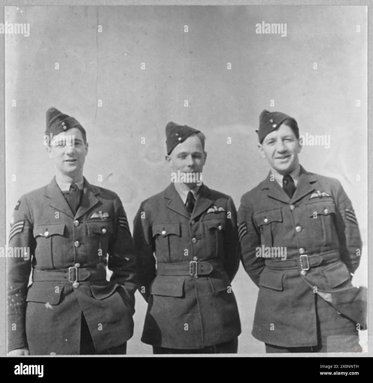 Three non-commissioned officer pilots—Flight Sergeant N. Keeble ...