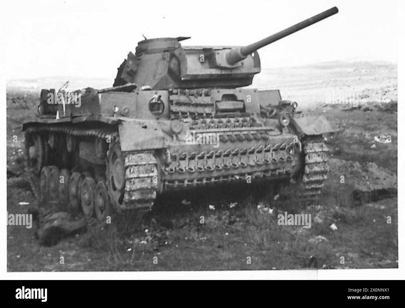 German Mk 3 tanks knocked out during the Battle for the Kasserine Gap ...