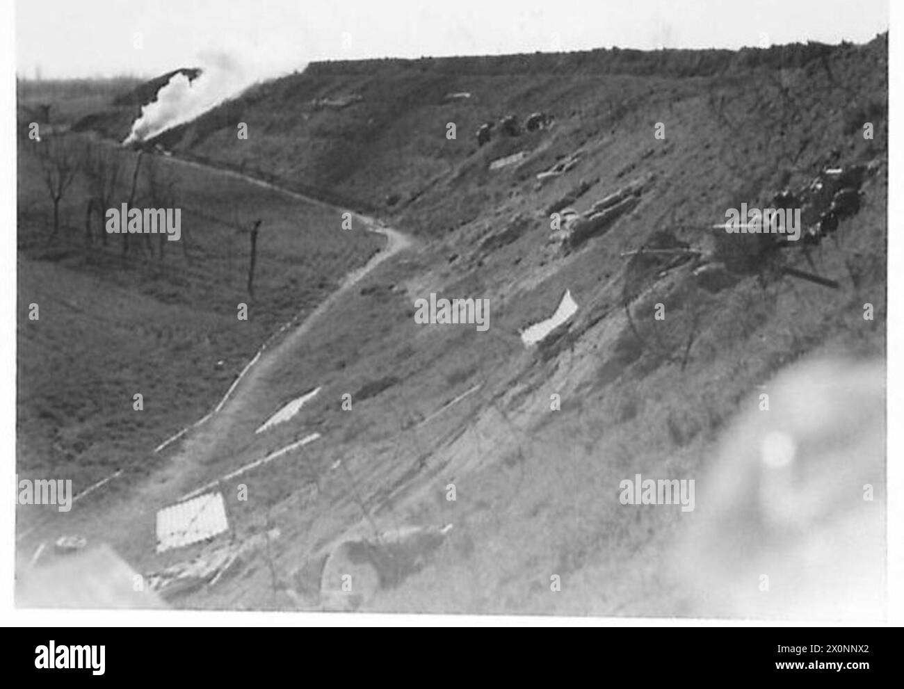 A smoke screen is deployed to conceal troop movements during operations ...