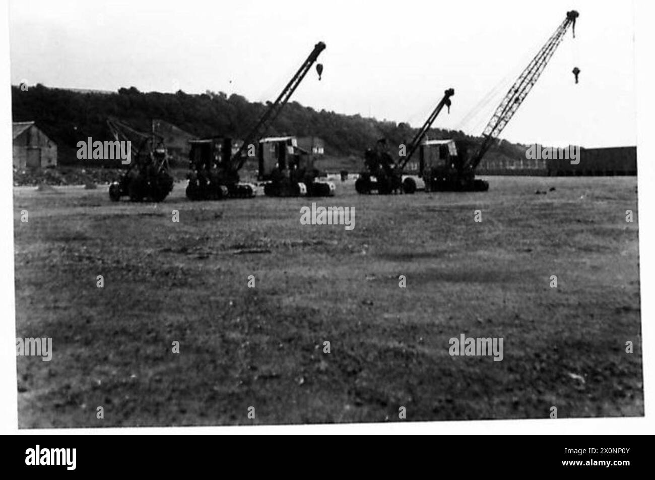 Cranes general view Cut Out Stock Images & Pictures - Alamy