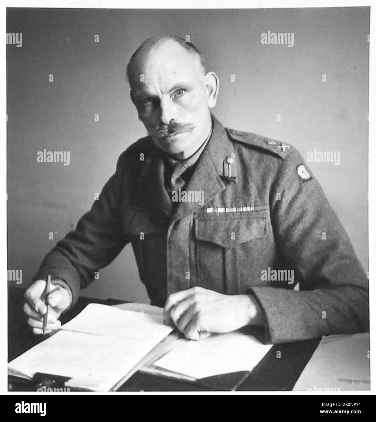 Major General J.K. Edwards commands the 45th Division of the British ...