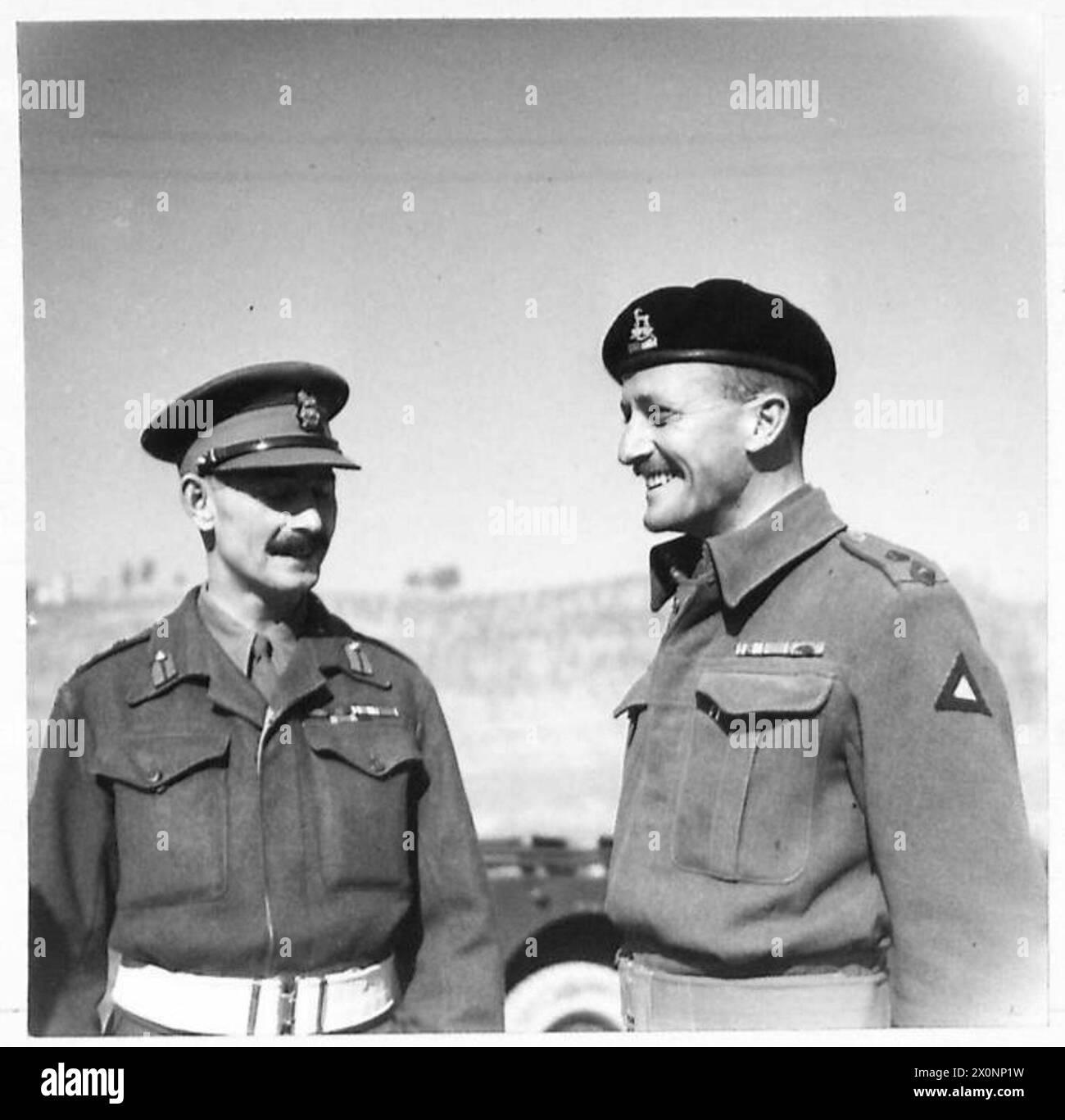 GRENADIER GUARDS ON PARADE - After the parade, Brigadier Erskine chats ...