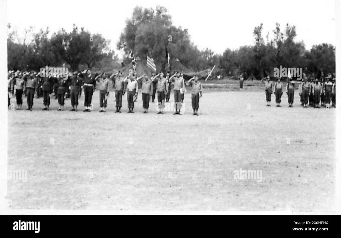 ITALY : FIFTH ARMY : US GENERAL RECEIVES K.B.E. - The parade salutes as ...