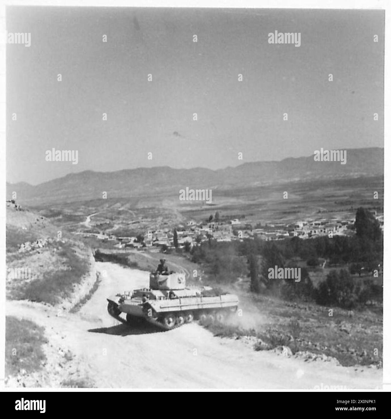 WITH THE HEAVY TANKS IN CYPRUS - A tank column belonging to a famous ...