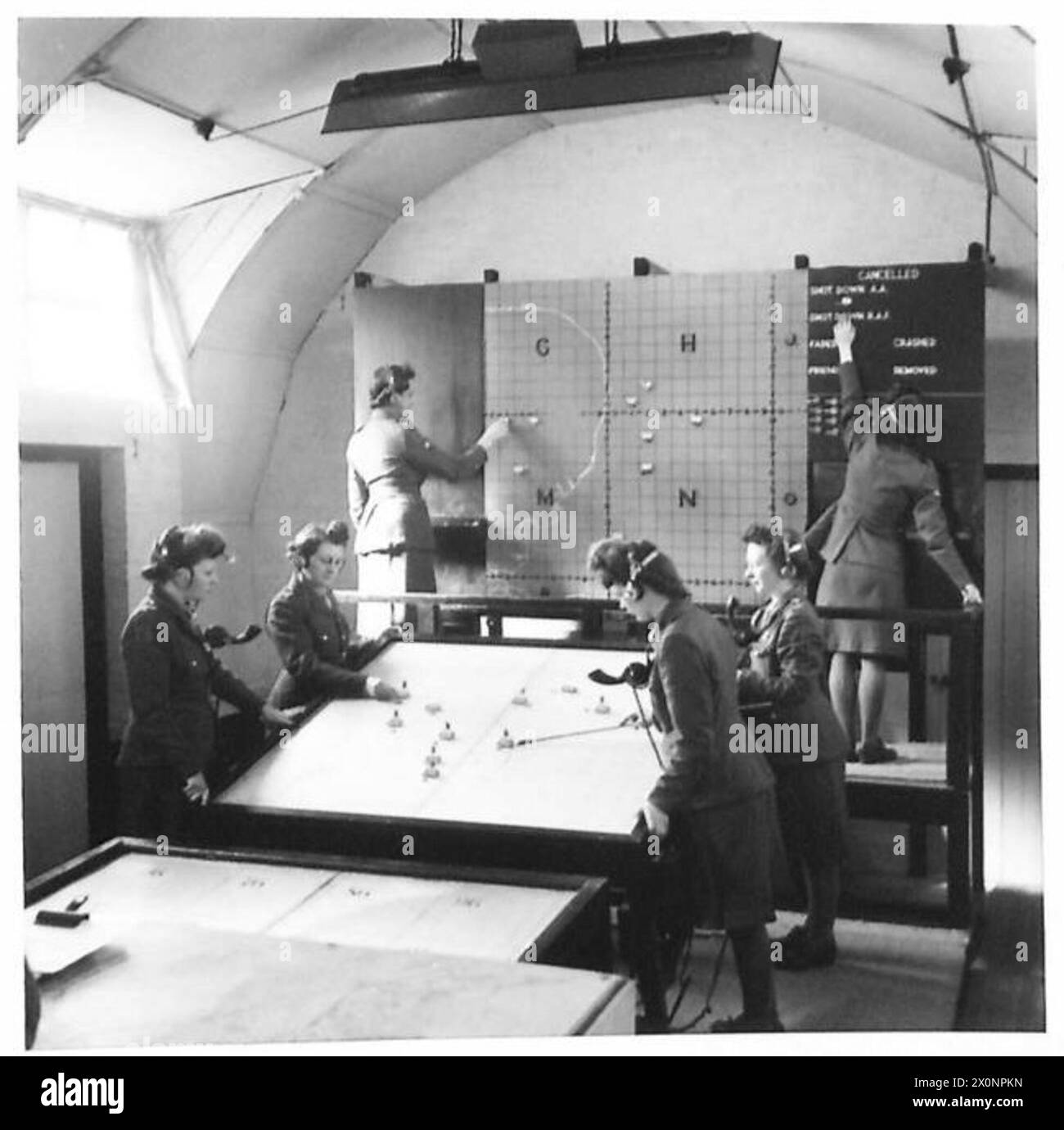PORTRAITS OF ANTI-AIRCRAFT COMMAND OFFICERS & GUN OPERATIONS ROOMS ...