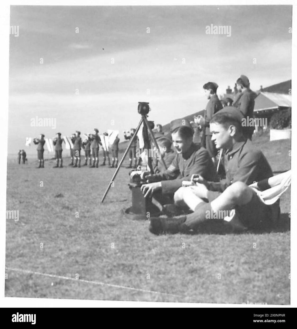Cadets receive instruction in Morse code at the Duke of York's Royal ...