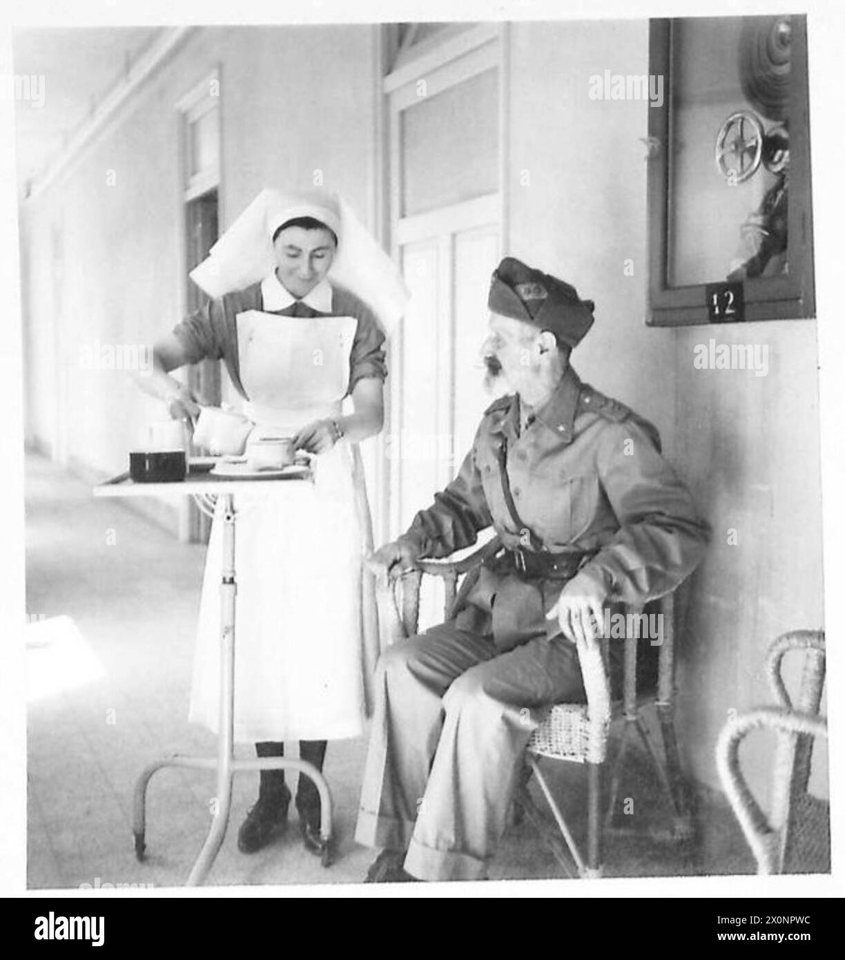 Photograph showing a British Army General in North Africa and the ...