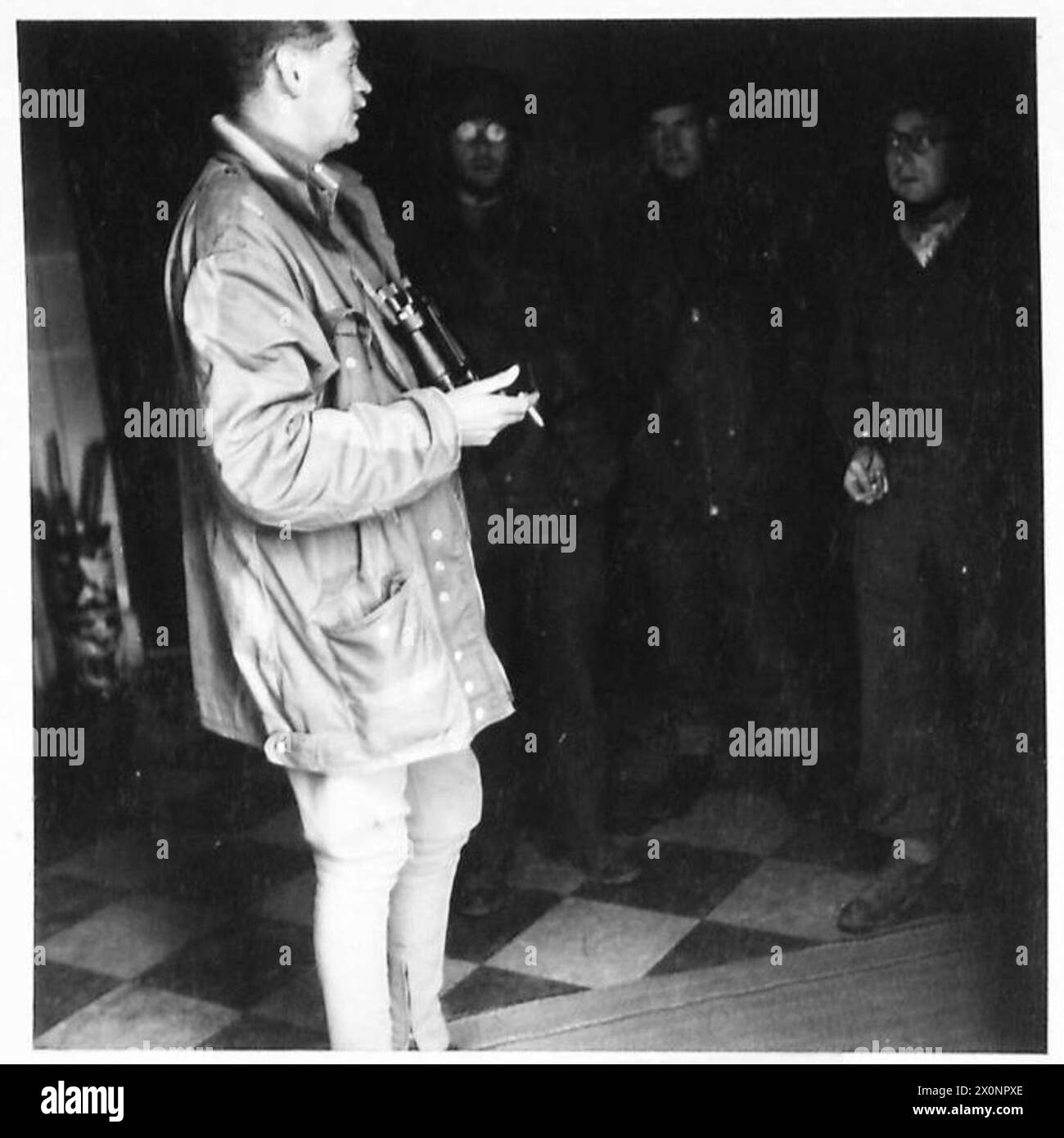 Major-General R.N. Gale, GOC 6th Airborne Division, speaks to ...