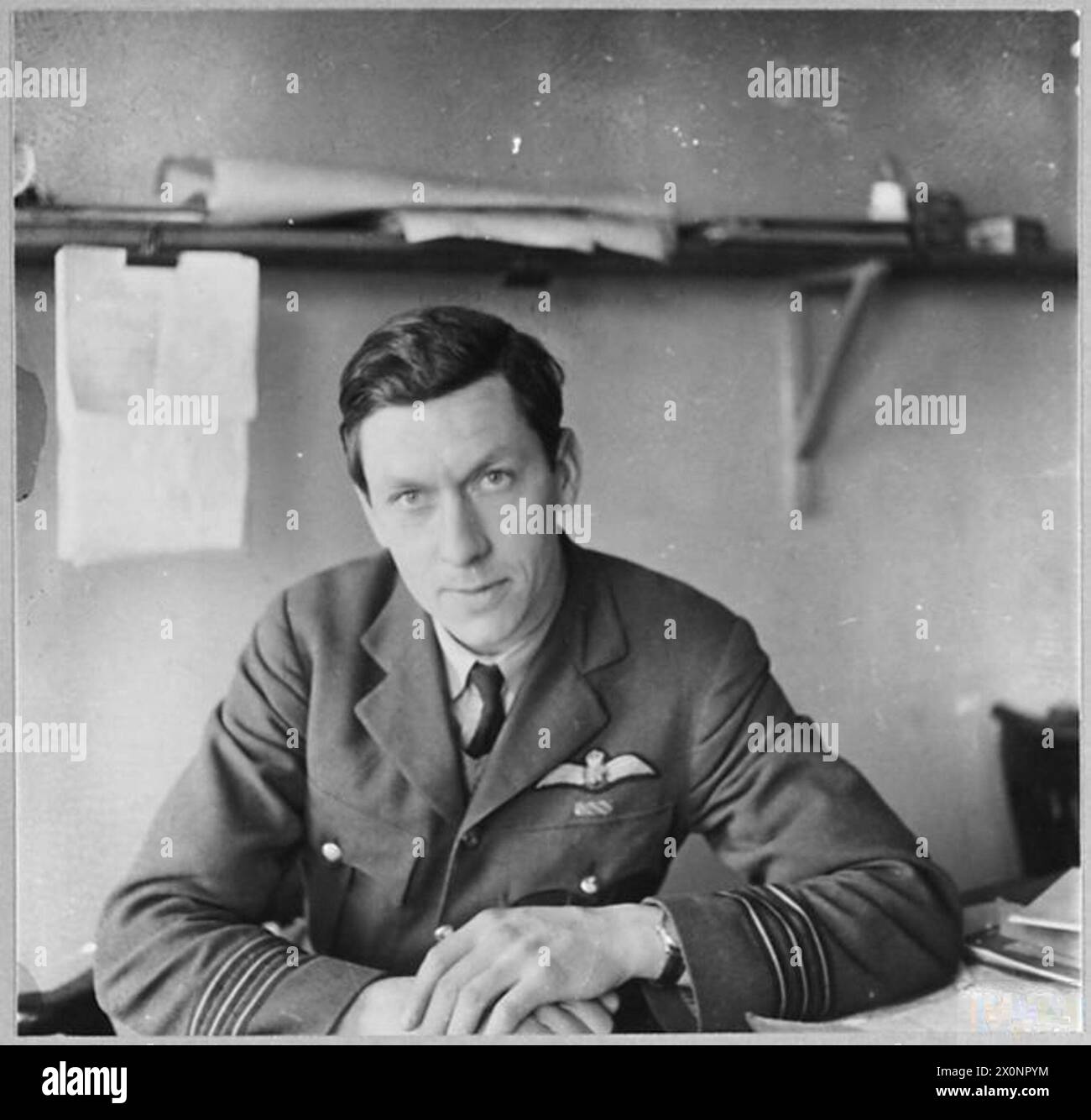 Wing Commander Peter Derek Roughier Hutchings of No.608 Squadron, R.A.F ...