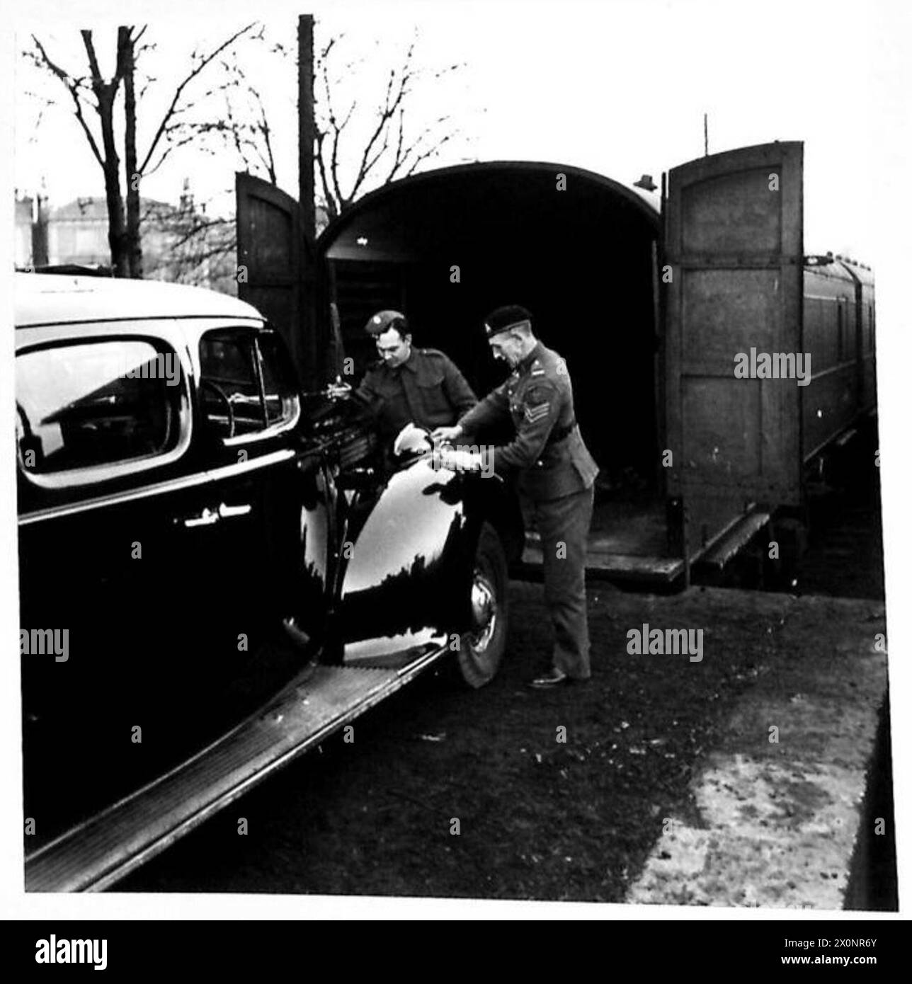 THE C-IN-C's SPECIAL TRAIN - Sergeant W.E.Edwards, who was driver to General Montgomery in Italy ...