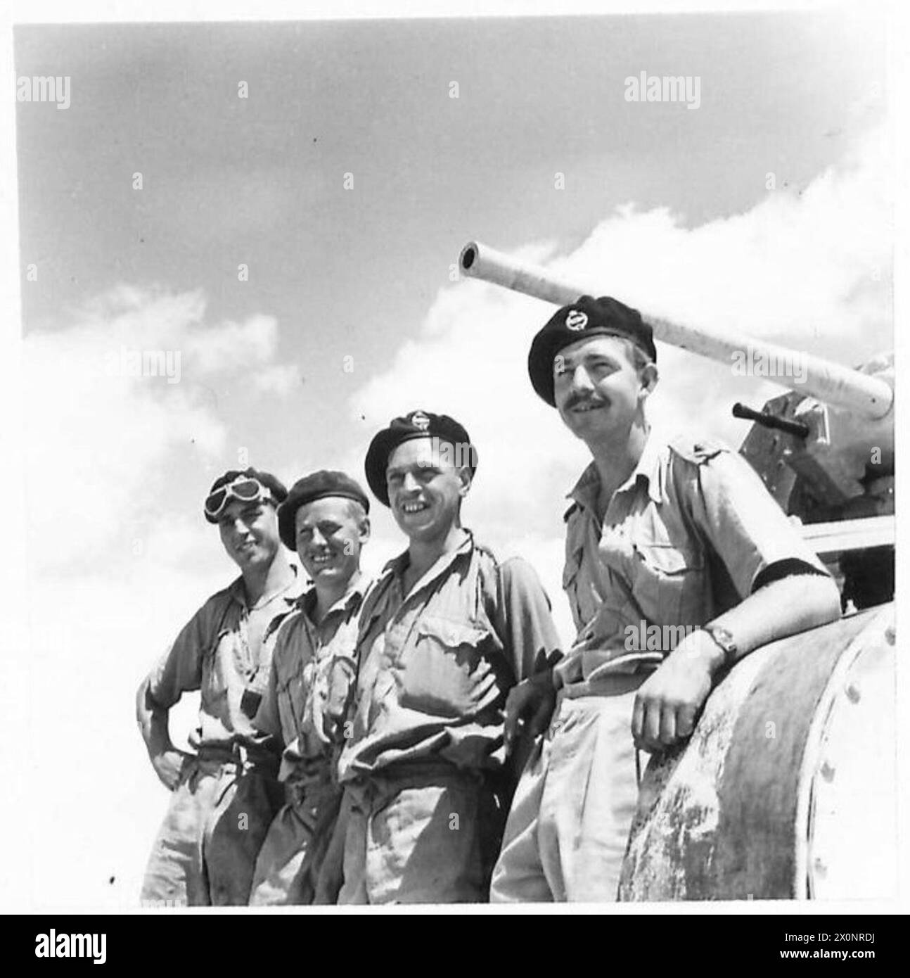 WITH THE TANKS IN THE WESTERN DESERT - A typical tank crew Photographic ...
