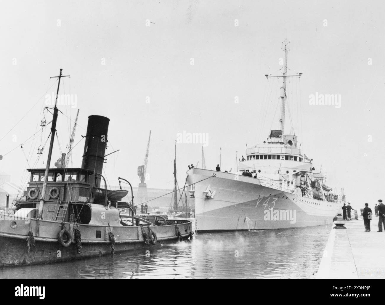 HMS BANFF (EX-US COASTGUARD CUTTER USS SARANAC), BRITISH ESCORT VESSEL ...