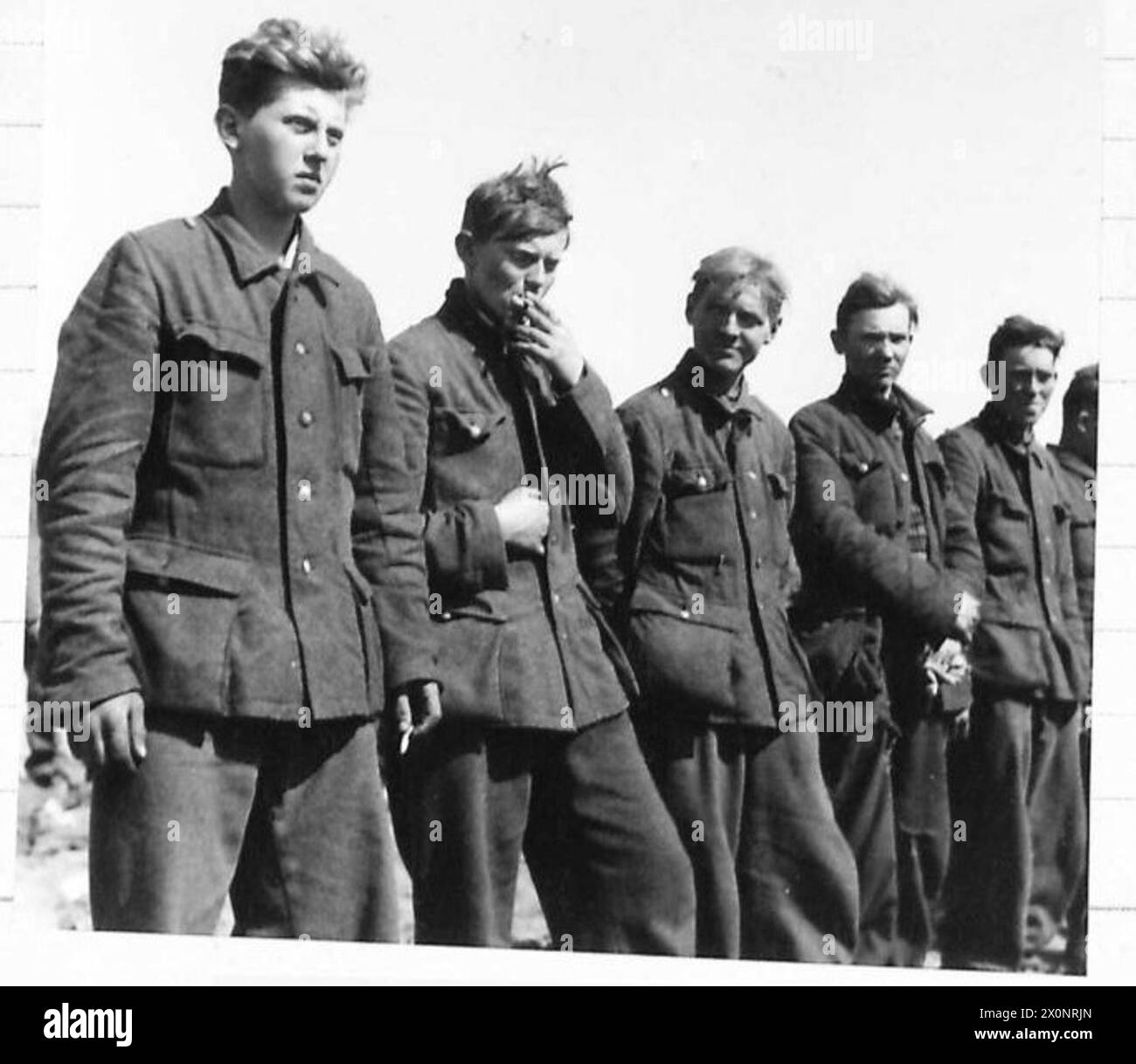 2ND ARMY ADVANCE - S.S.men of today, captured near Falling Bostel, ages ...