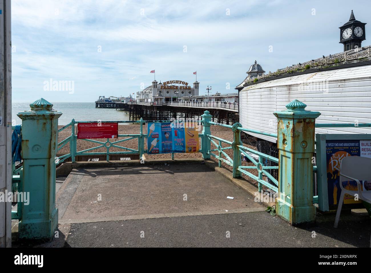 Brighton's famous Palace pier on a warm and sunny day. April 2024 Stock ...