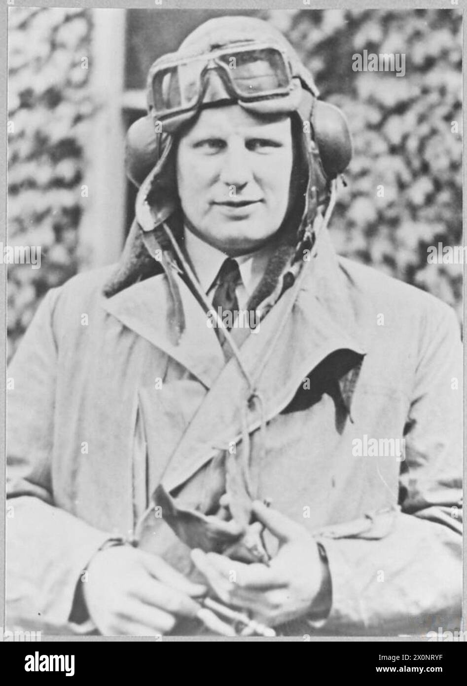 Flight Lieutenant R.A.B. Learoyd, recipient of the Victoria Cross ...
