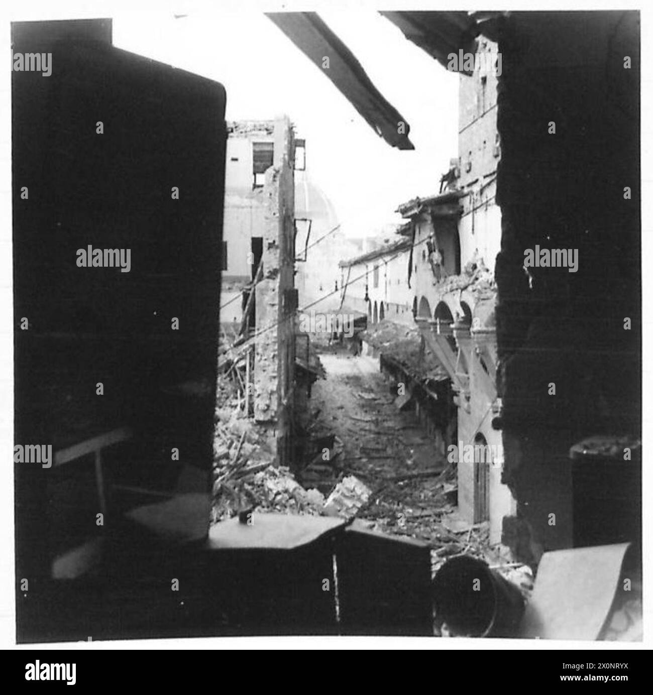 Rubble strewn Black and White Stock Photos & Images - Alamy