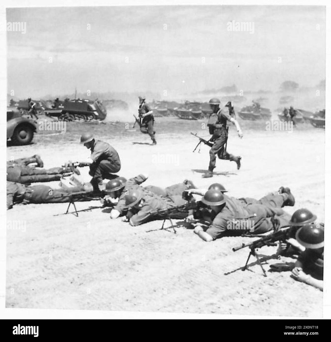 Military armored personnel carriers Black and White Stock Photos ...