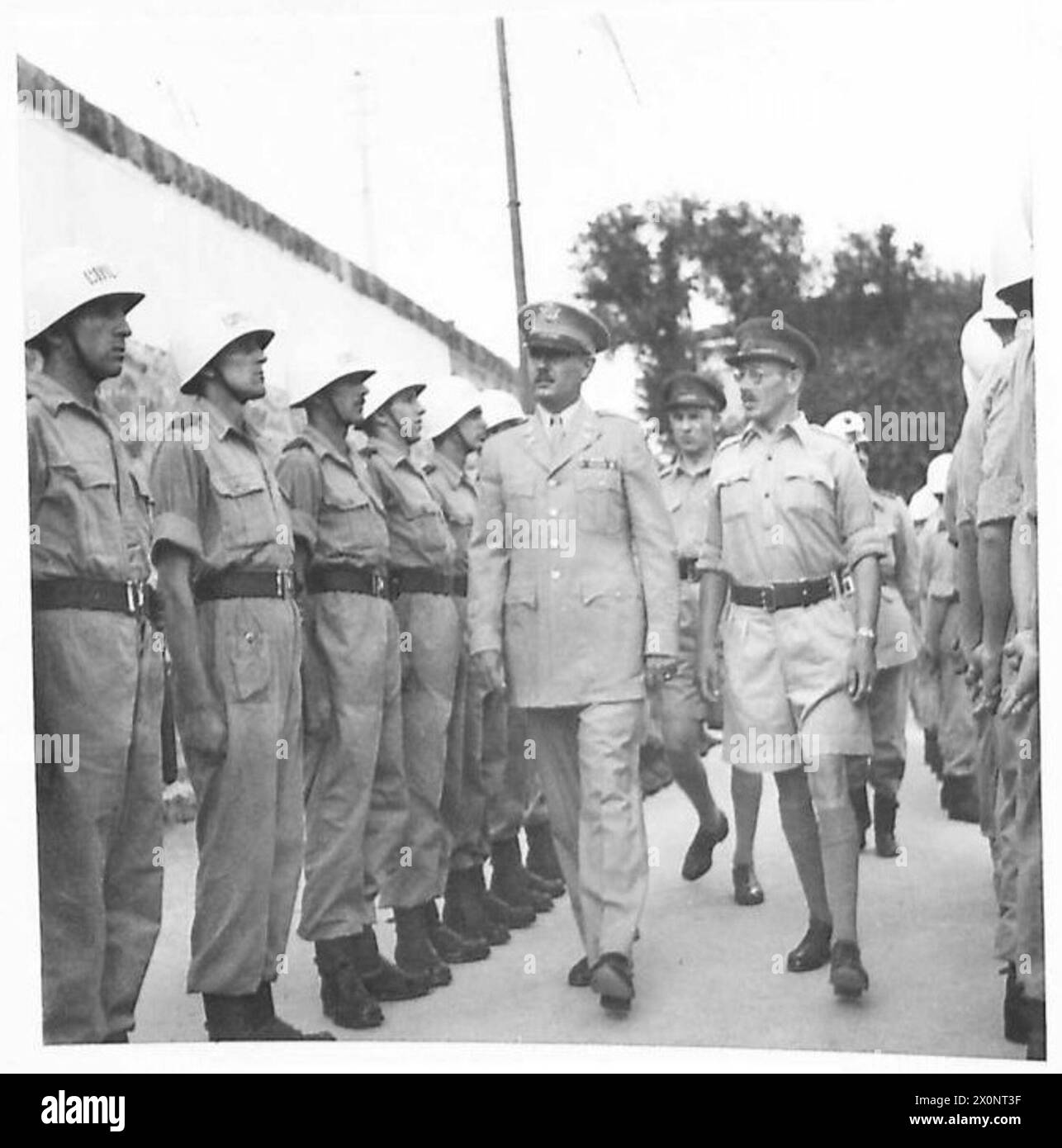 Colonel Alfred C. Bowman, Senior Civil Affairs Officer, inspects newly ...