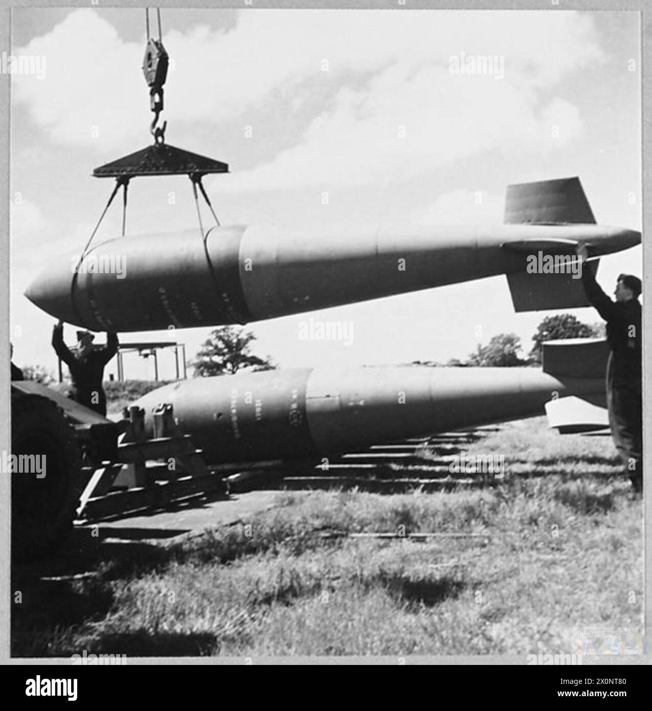 R.A.F's 12,000 LB. BOMB - For story see CH.15363 Picture issued 1945 ...