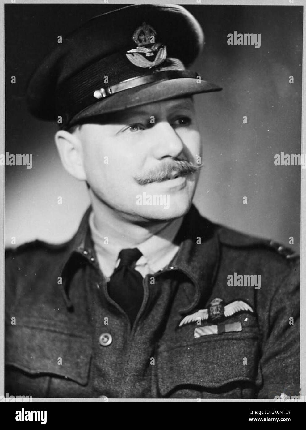 Photograph showing Wing Commander T.G. Jefferson AFC of Ipswich, an ...