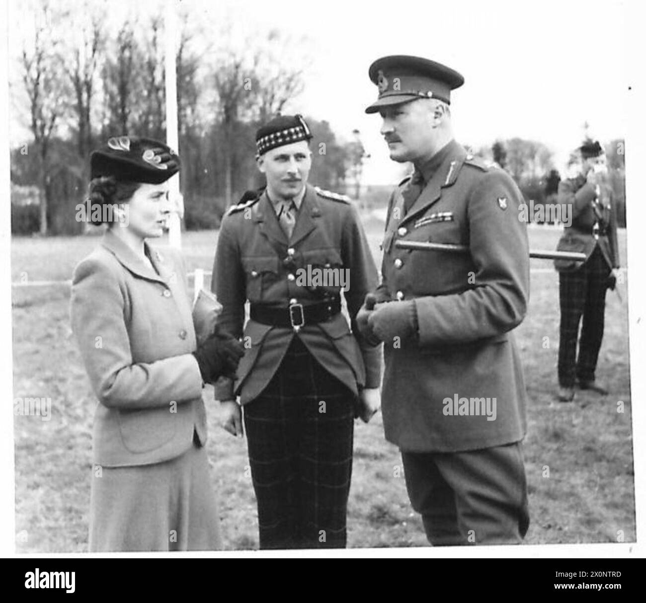 HRH THE DUCHESS OF GLOUCESTER IN SCOTLAND - HSH seen talking to Major ...