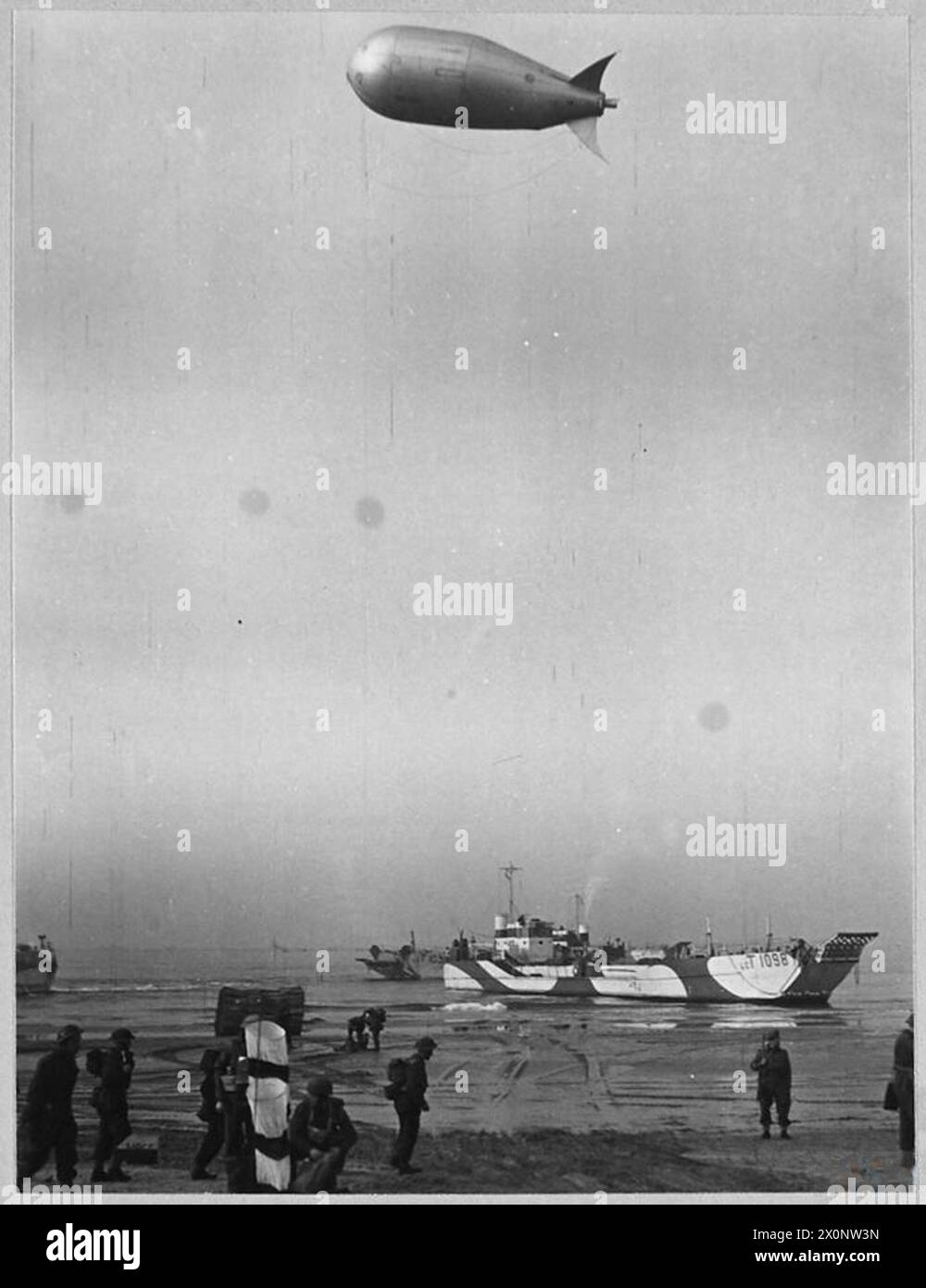 INVASION BALLOONS - R.A.F. photographs taken during an invasion ...