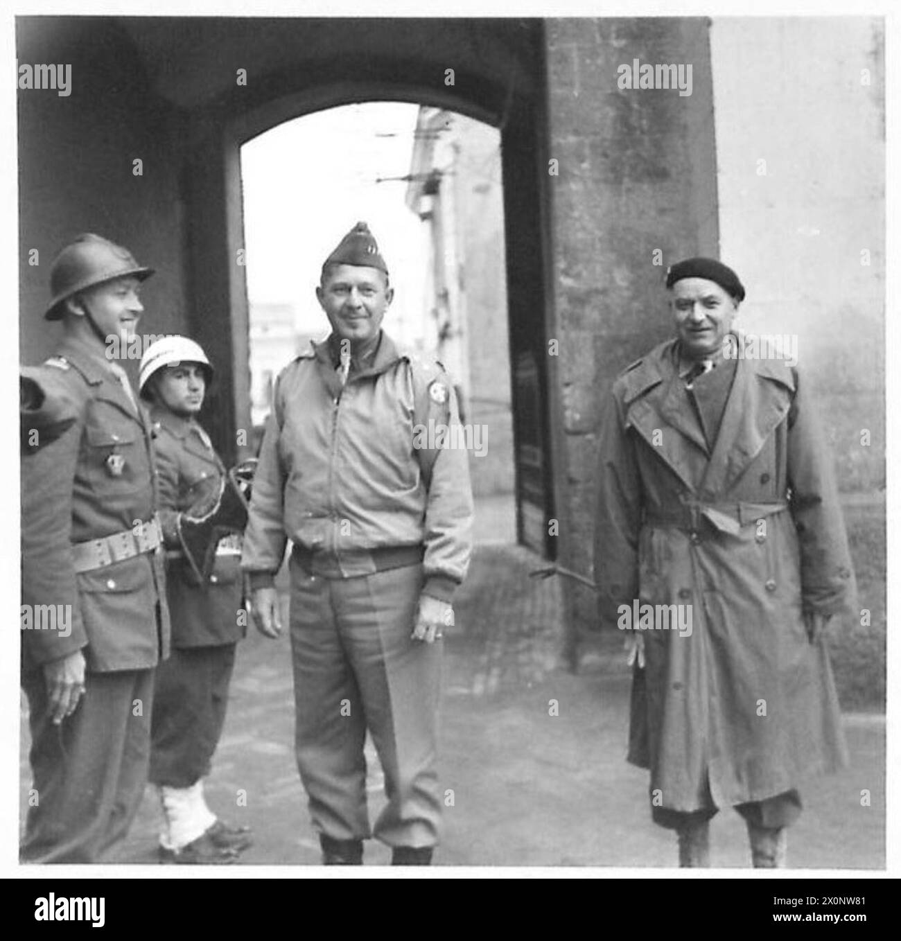 Lieut. General Devers and General Juin leave HQ French Expeditionary ...