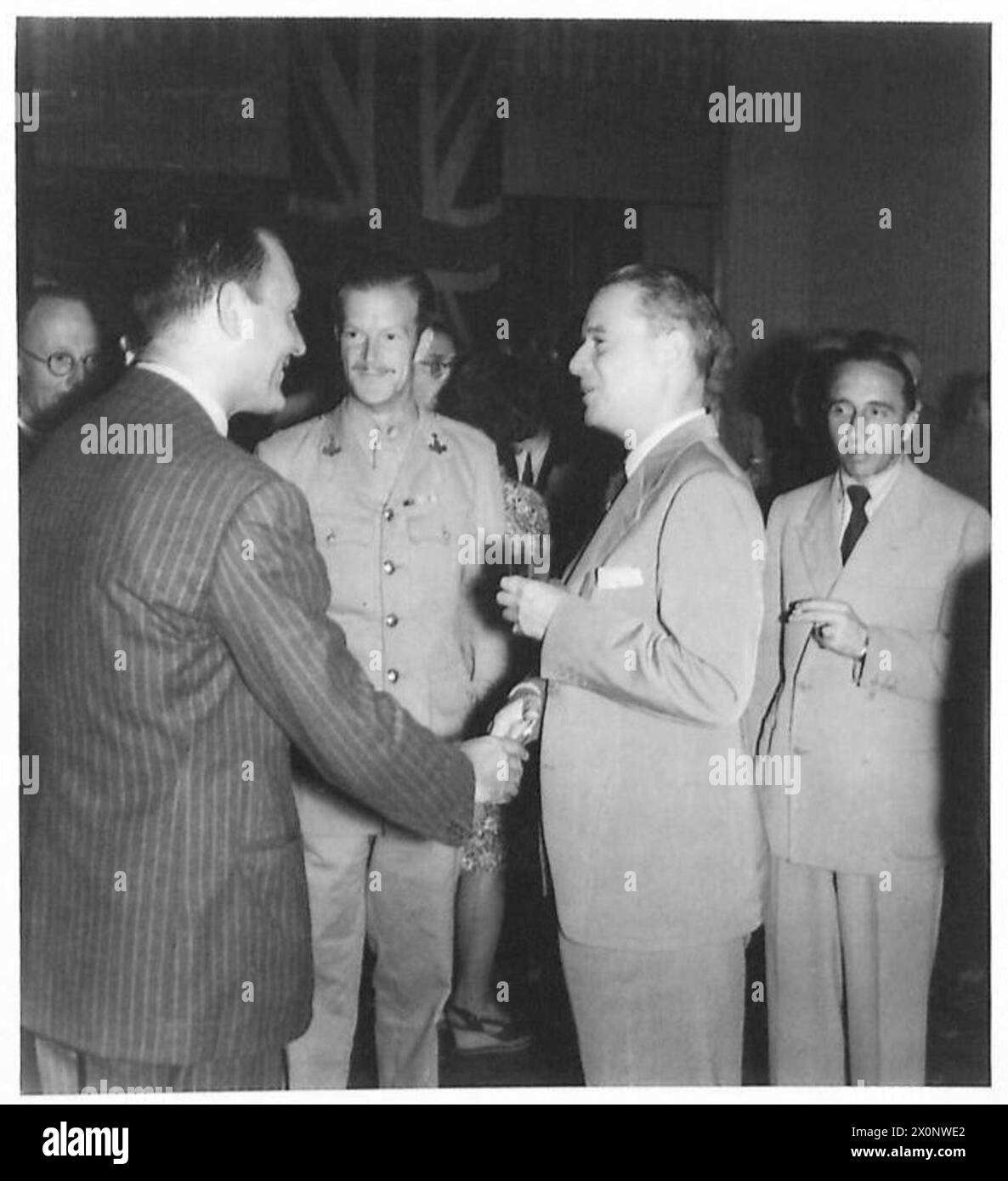 British Ambassador Sir Noel Charles meets Mr. Gnudi, Chief of U.S.I.S ...
