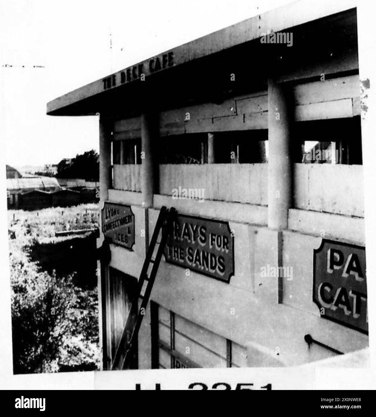 COASTAL DEFENCE - "The Deck" Cafe at Dymchurch, which has been ...