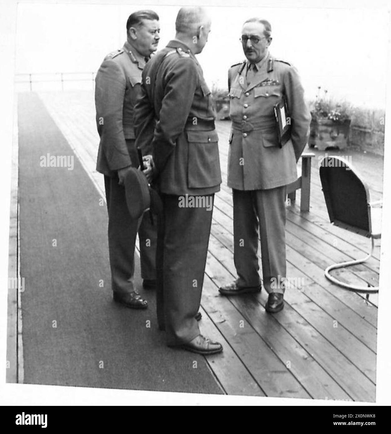 MR. WINSTON CHURCHILL IN QUEBEC - Field Marshal Sir Alan Brooke [right ...