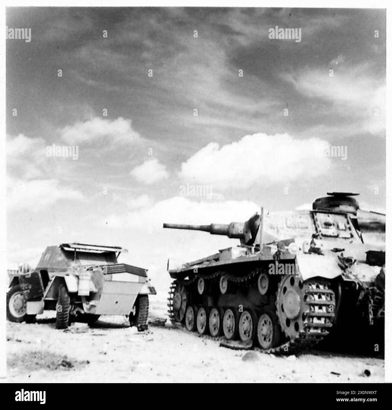Destroyed german tank hi-res stock photography and images - Alamy