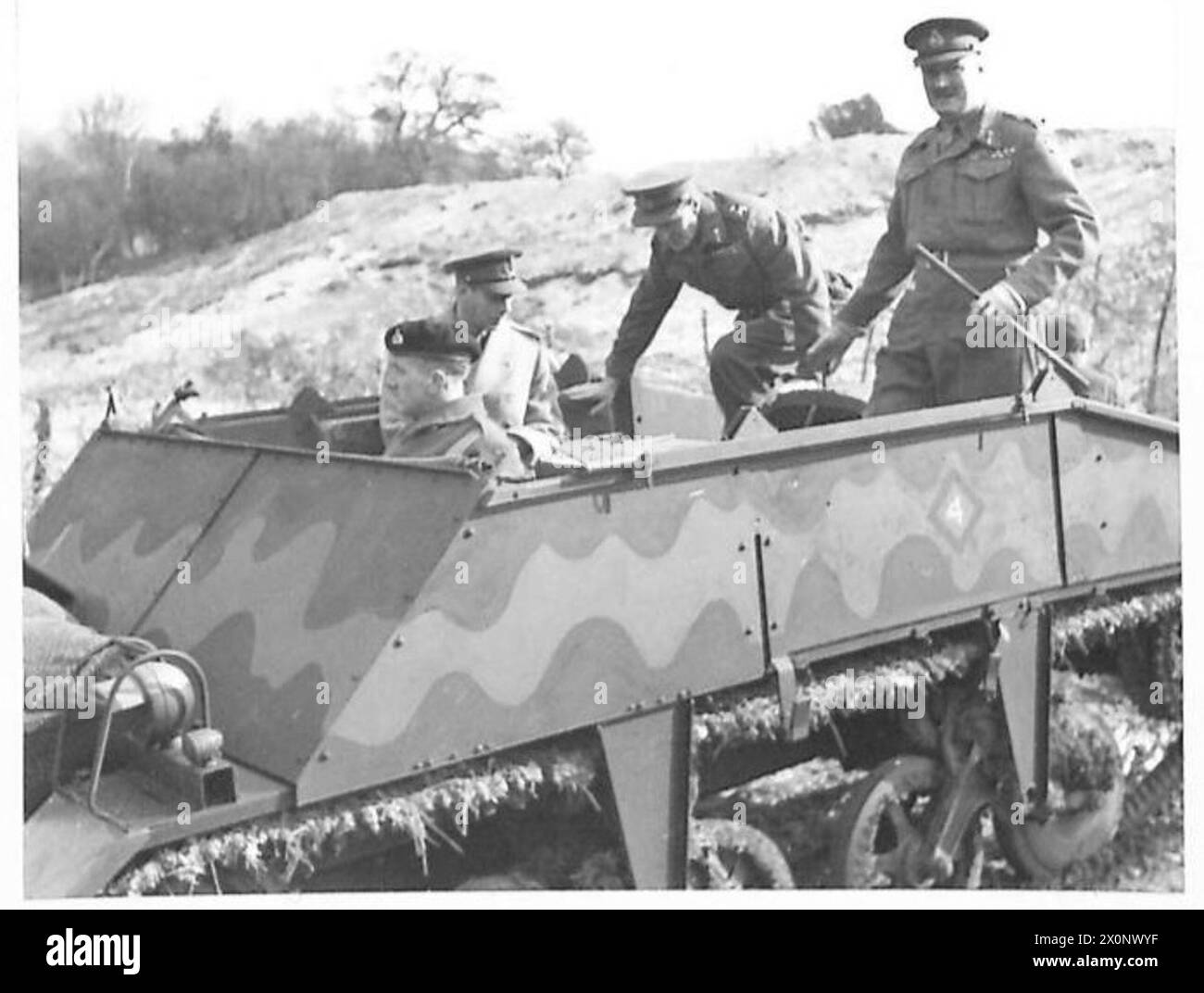 HIS MAJESTY THE KING VISITS INVASION TROOPS - His Majesty, Major ...