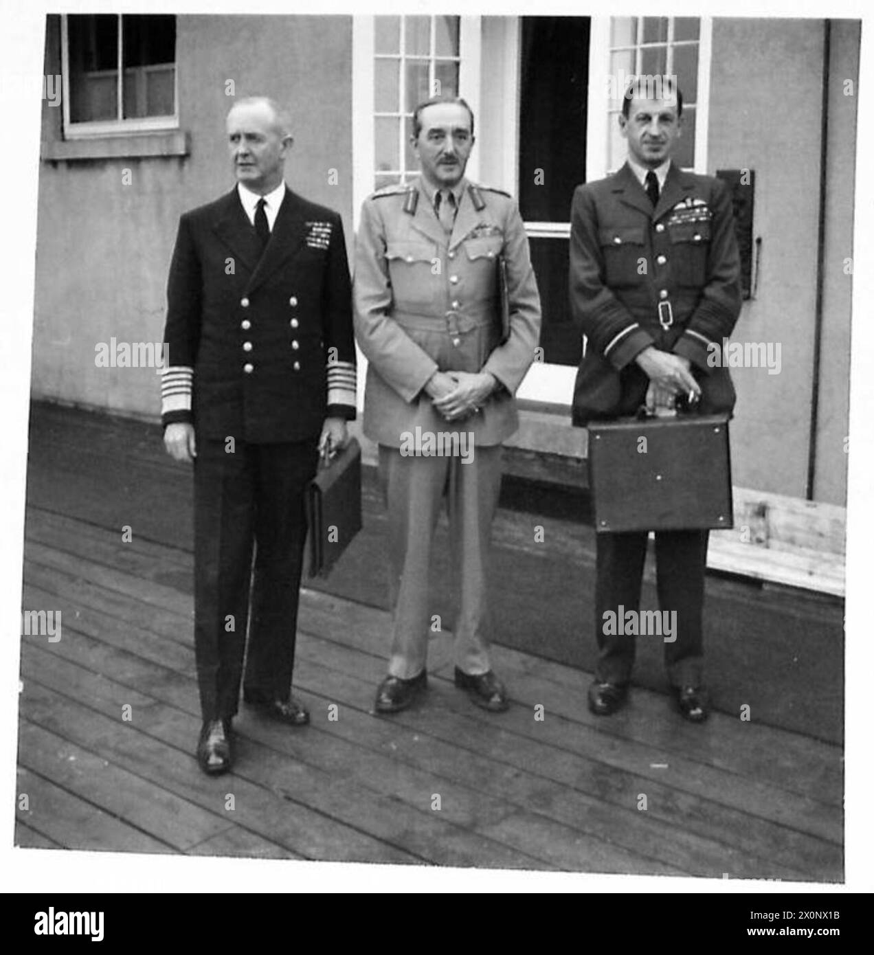 The three British Chiefs of Staff—Admiral Sir Andrew Cunningham, Field ...