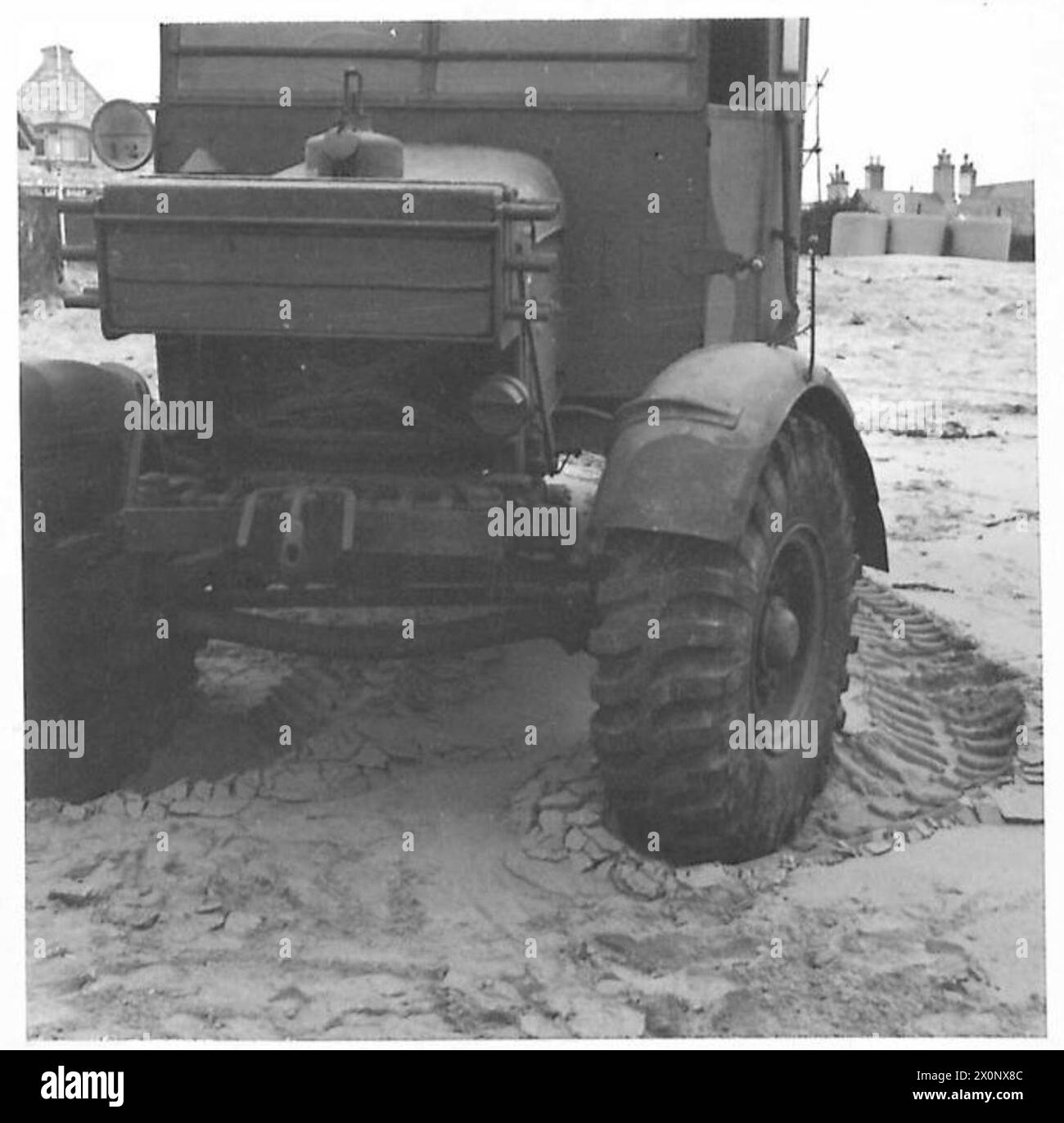 SPECIAL ASSIGNMENT FOR R.E.M.E. - Surface of sand after skid turn ...