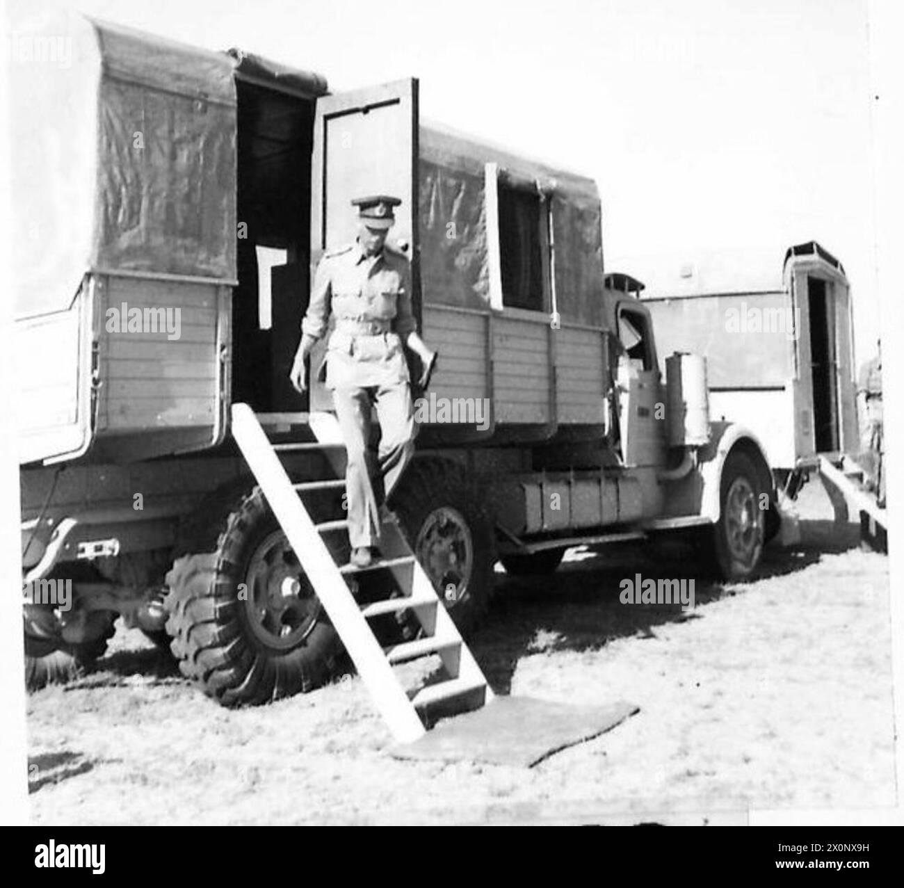 H.M. THE KING VISITS TRIPOLI - The King leaving his caravan at General ...