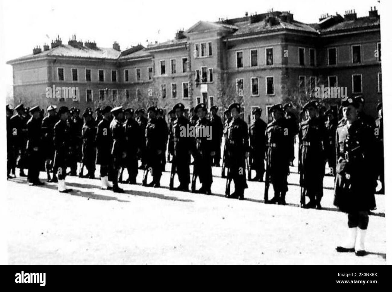 PARADING THE COLOURS OF THE LONDON SCOTTISH - Lieut. General Sir John ...