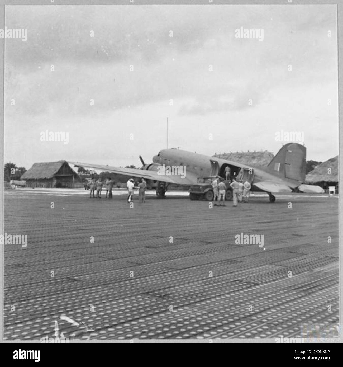 Photograph showing the landing strip at Roberts Field, West Africa ...
