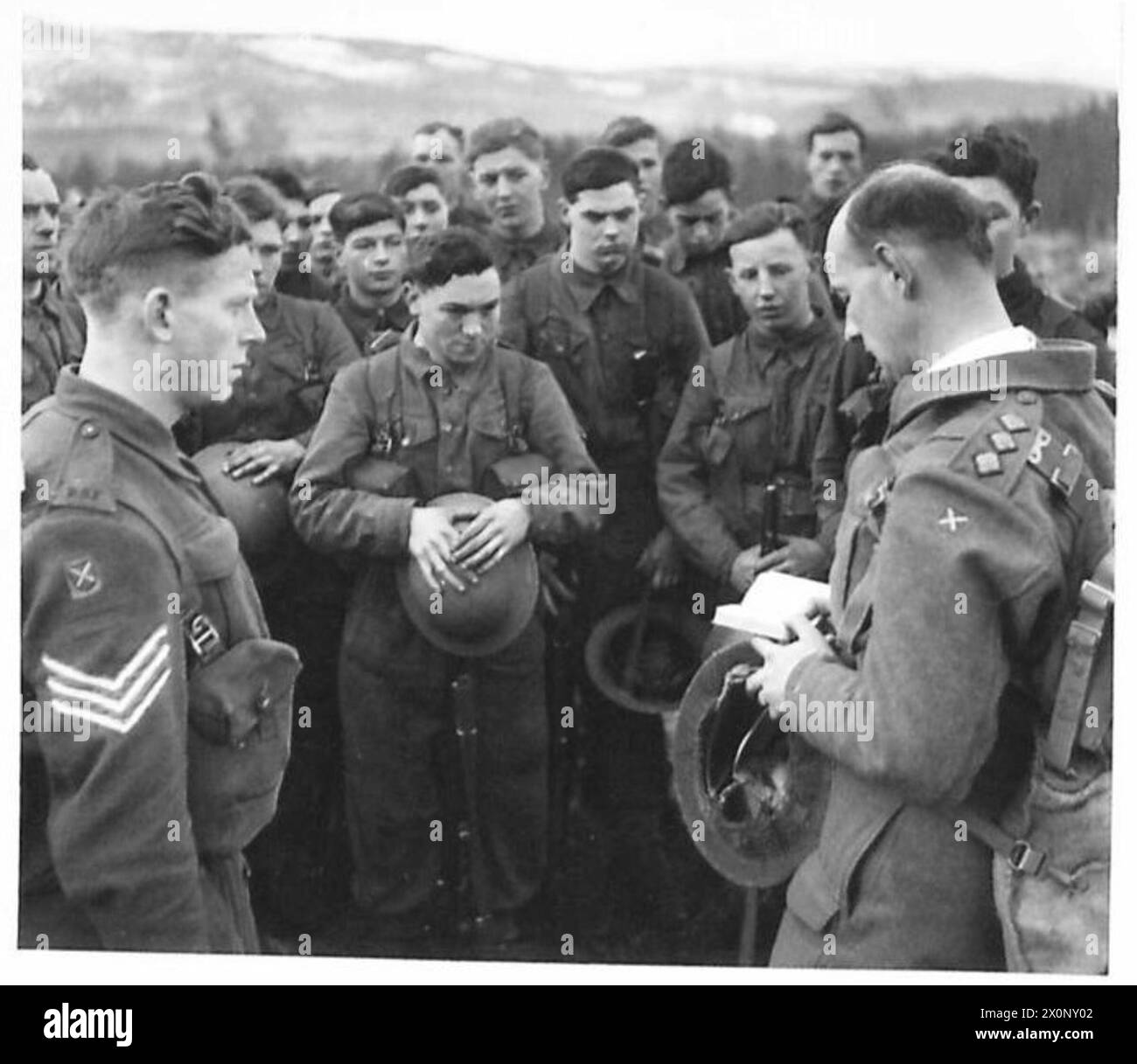 Military religious activities Black and White Stock Photos & Images - Alamy