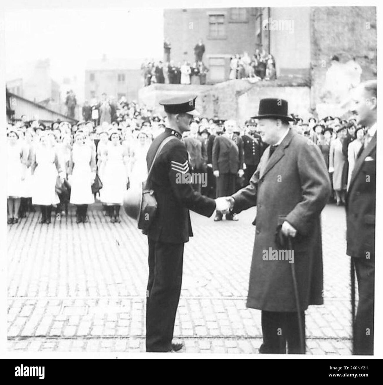 PRIME MINISTER'S TOUR - Shaking hands at Coventry with Police Sergeant ...