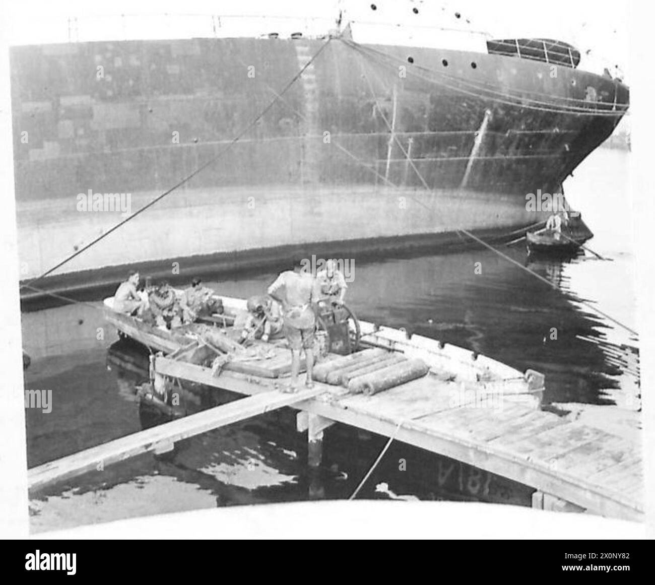 DIVING OPERATIONS BY ROYAL ENGINEERS - The 'Painter' from which the ...