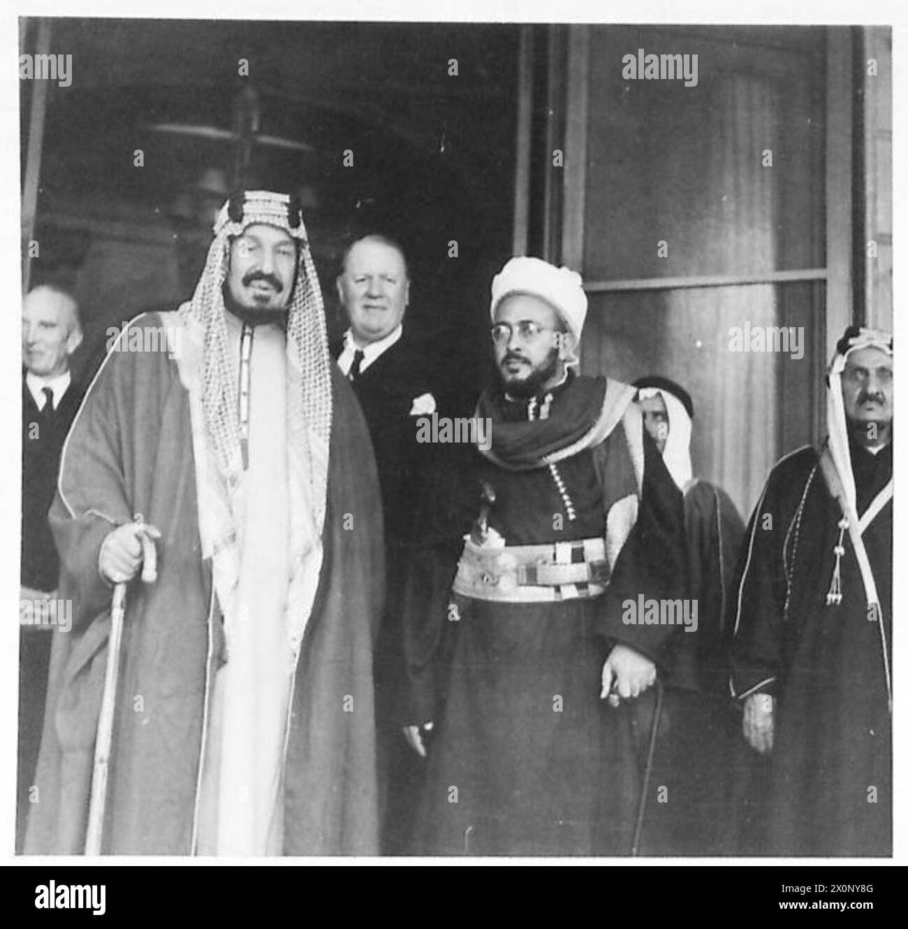 KING IBN SAUD VISITS BRITISH EMBASSY IN CAIRO - King 'Abd al-'Aziz Ibn ...
