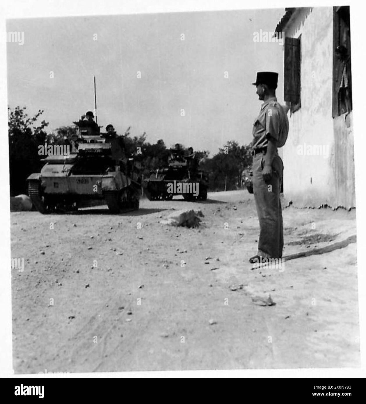 PHOTOGRAPHS TAKEN IN CYPRUS - Another picture showing a light tank ...