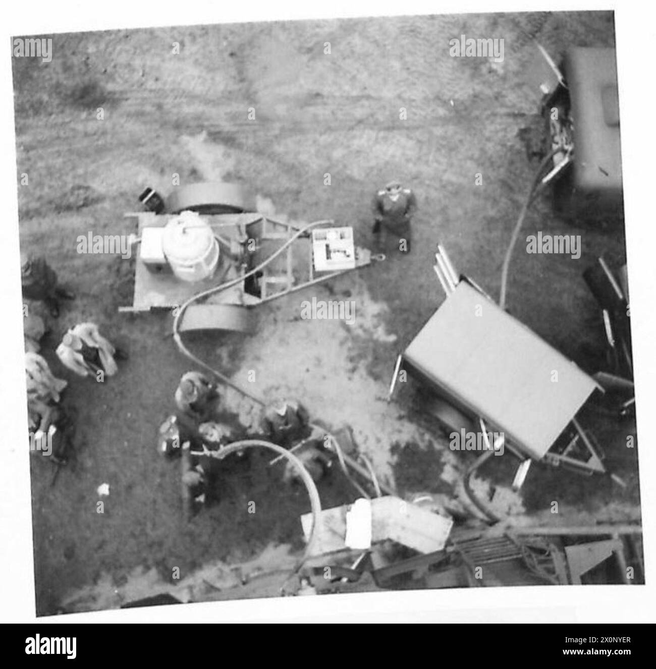 Photograph showing British Army operations in North-West Europe from ...