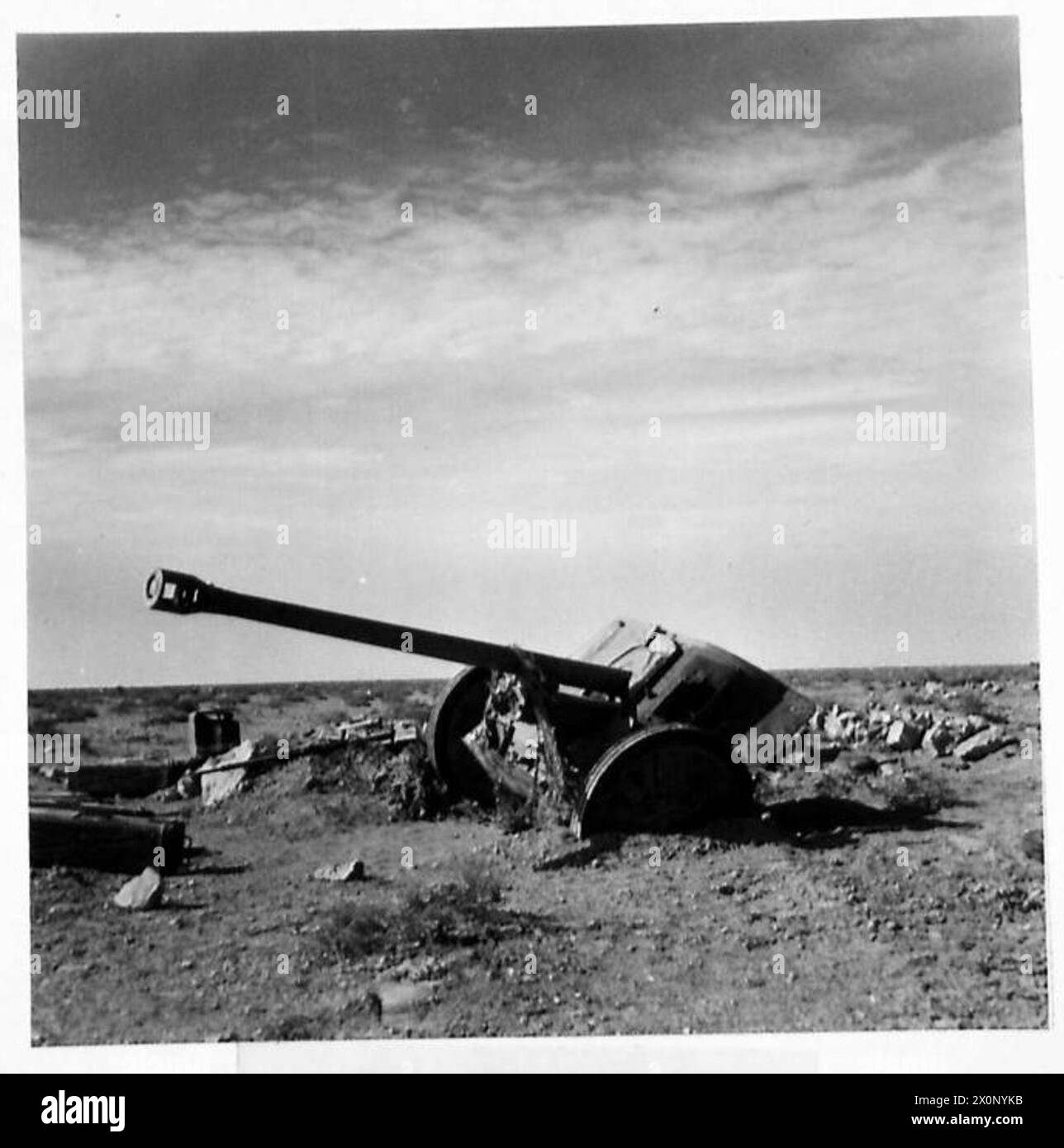 MISCELLANEOUS PICTURES FROM THE WESTERN DESERT - A knocked out German ...