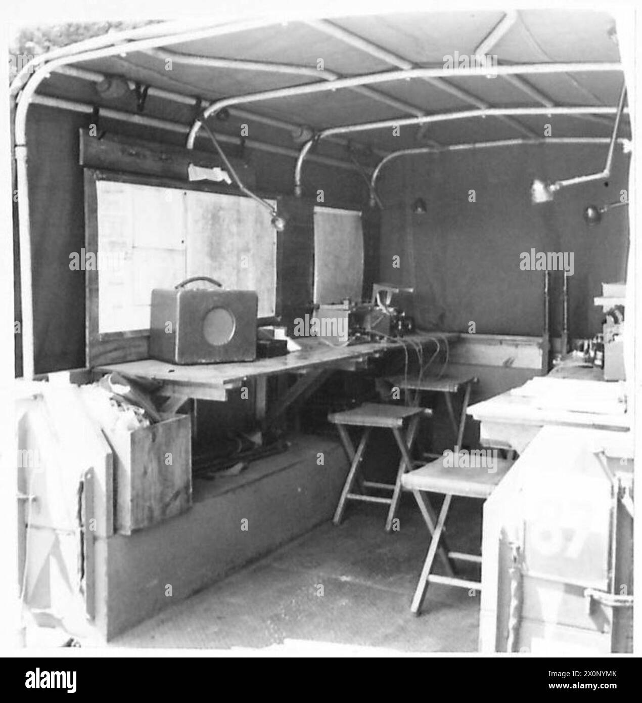 MOBILE SIGNALS OFFICES - Counter clerk's deck Photographic negative ...