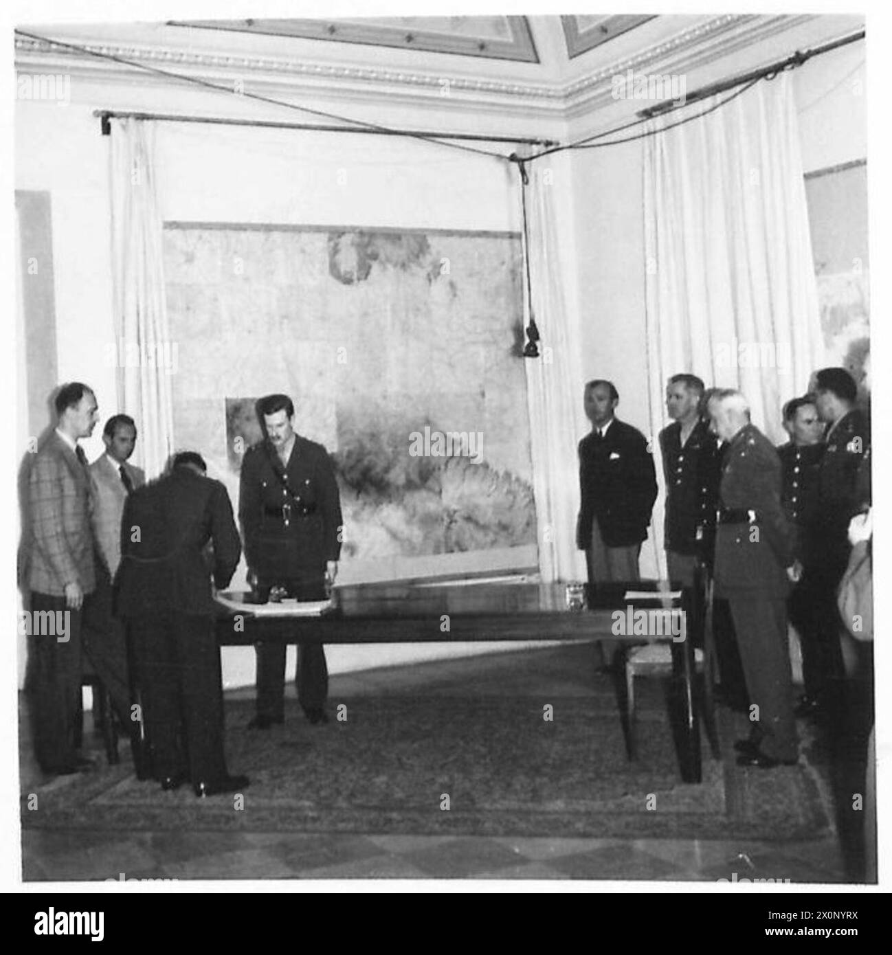 German surrender italy Black and White Stock Photos & Images - Alamy